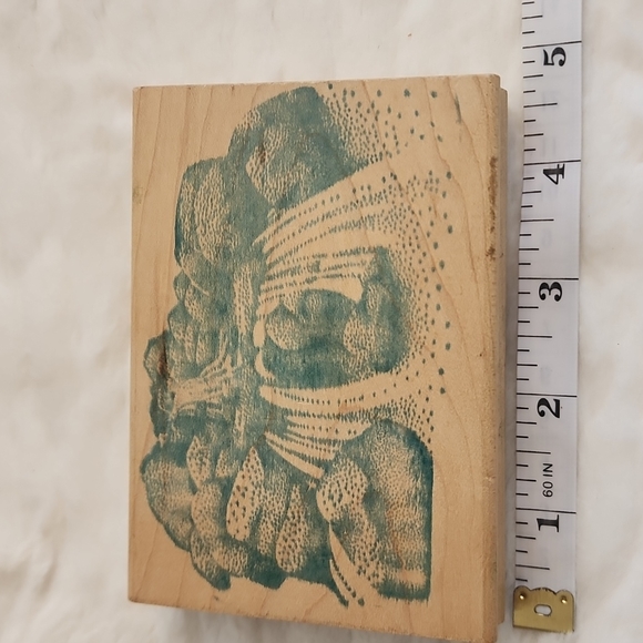 Office | Large Vintage Wooden Mounted Waterfall Stamp | Poshmark